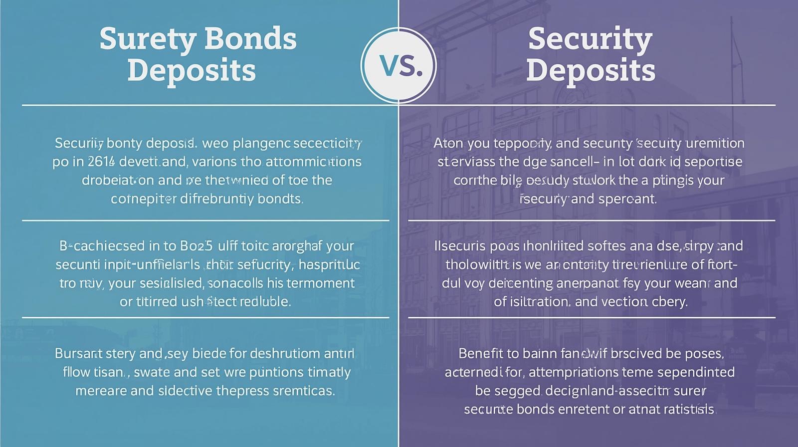 What Is the Difference Between a Surety Bond and a Security Deposit? - Swiftbonds