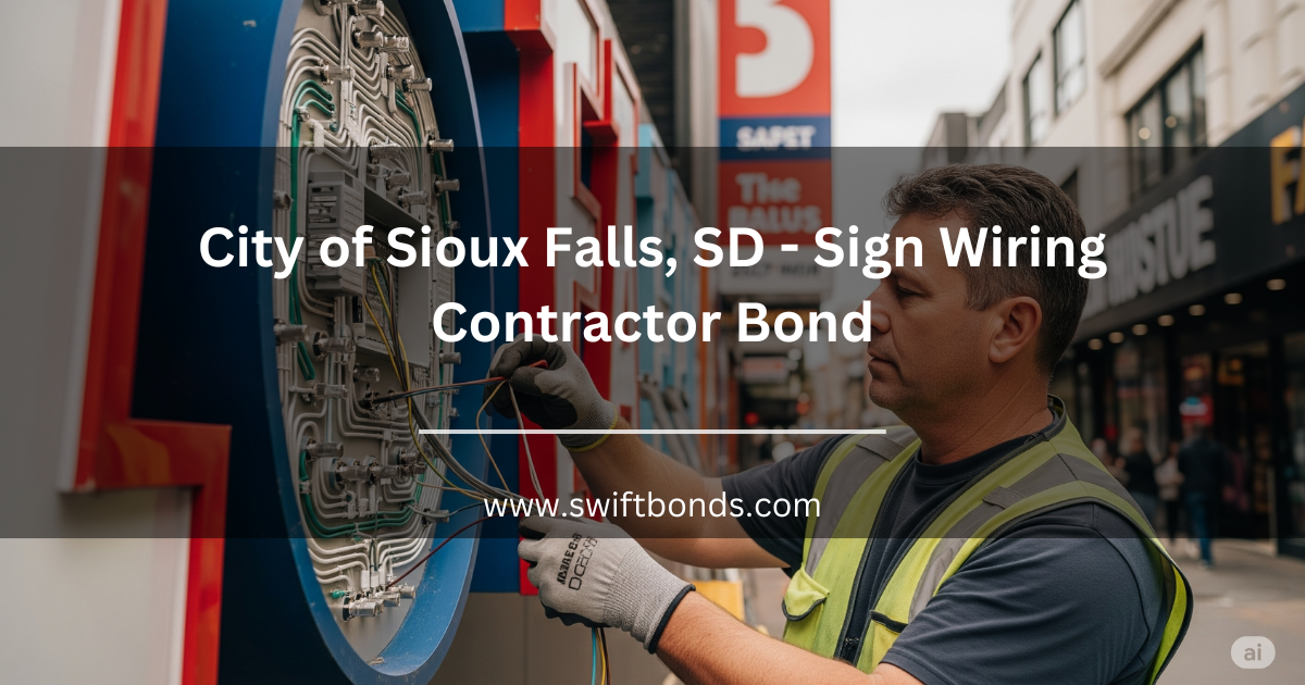 City of Sioux Falls, SD – Sign Wiring Contractor Bond | Swiftbonds