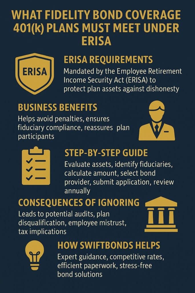 Fidelity Bond Coverage 401k Plans Must Meet Under ERISA - Swiftbonds