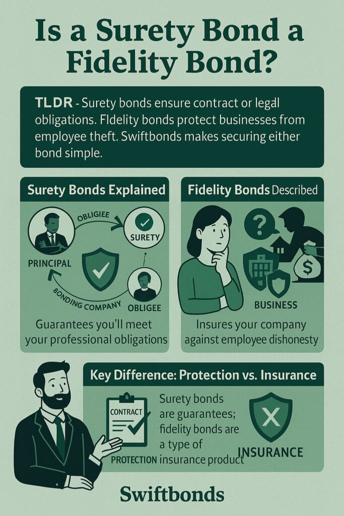 Is a Surety Bond a Fidelity Bond? A Simple Breakdown of Key Differences - Swiftbonds