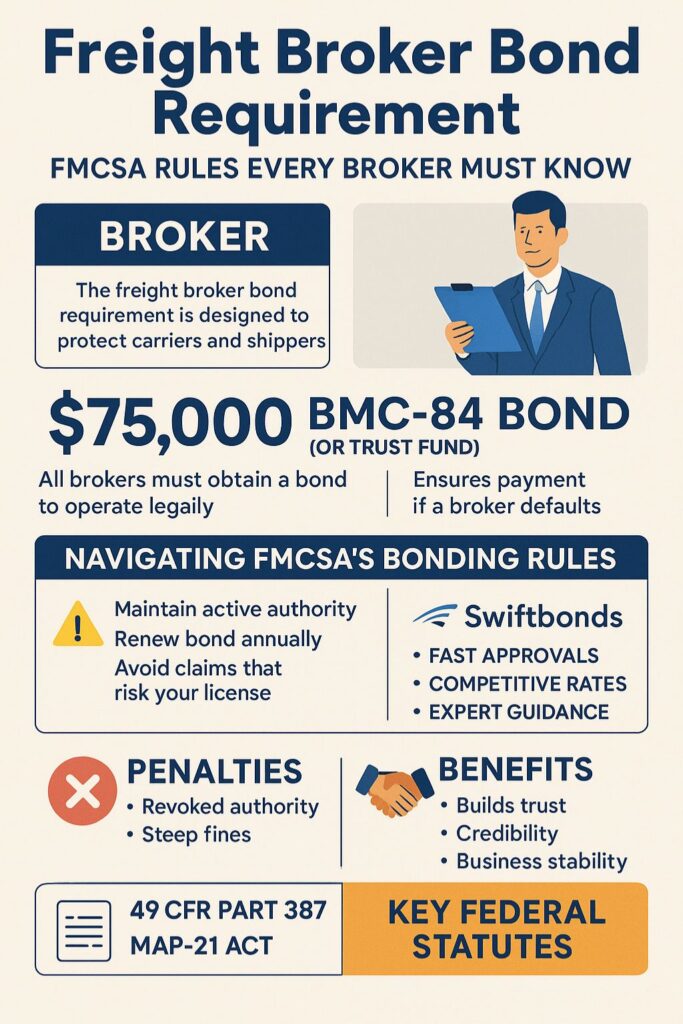 Navigate FMCSA Freight Broker Bond Rules Effortlessly